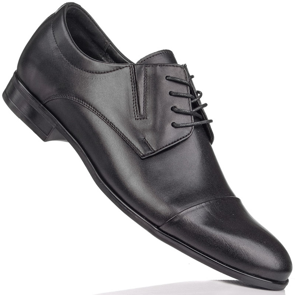 Półbuty wizytowe męskie Tapi D-7170 czarne