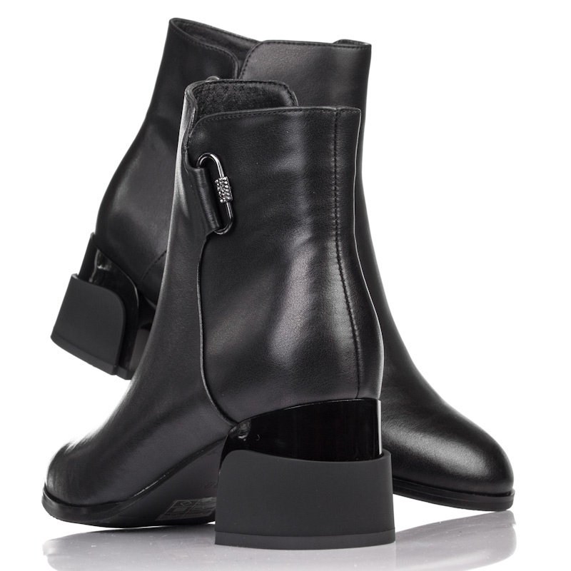 Botki skórzane Artiker 53C0518 czarne