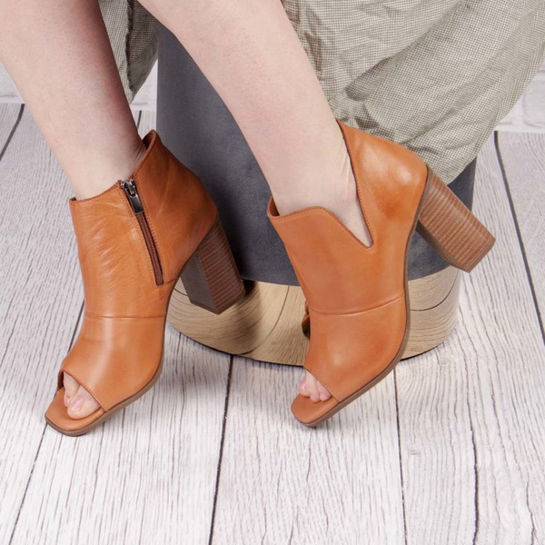 Botki letnie damskie Venezia 0028331 coconut