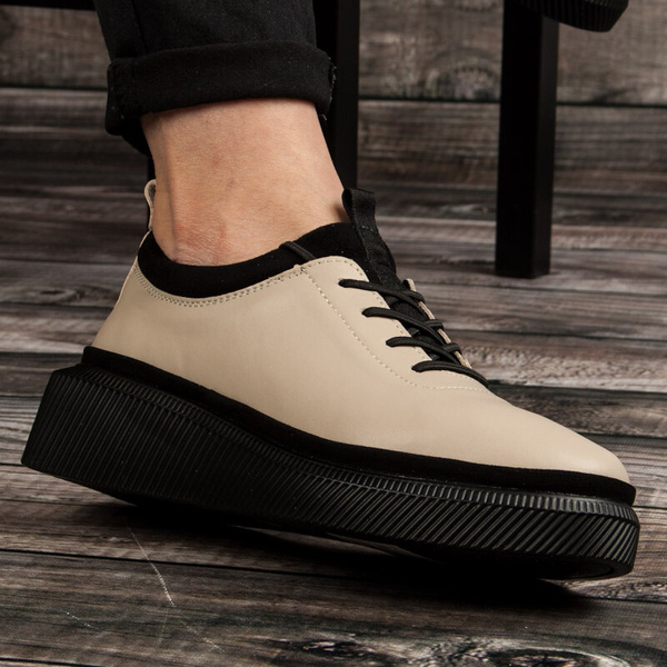 Półbuty T. SOKOLSKI J23-705 beż skórzane